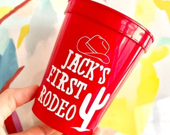 First Rodeo Birthday Party Cups, First Birthday Party Cups ...