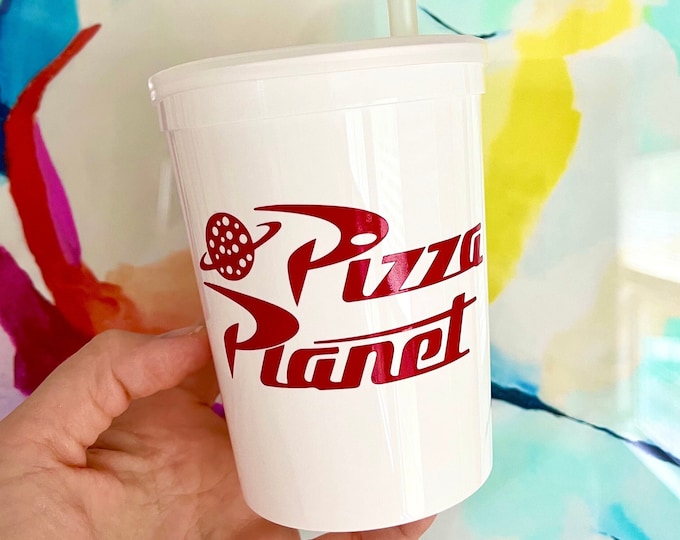 Pizza Planet Party Cups, Toy Story Themed Birthday Party, Pizza Planet ...