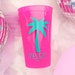 Personalized Beach Cups, Beach Bachelorette Party Cups, Tropical Party ...