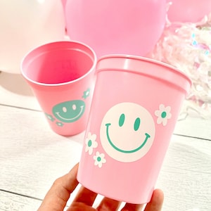 Smiley Face Cup, Retro Smiley Face Cup, Retro Smiley Face Party Cups ...