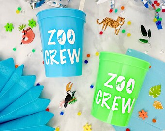 Zoo Crew Cups - Etsy