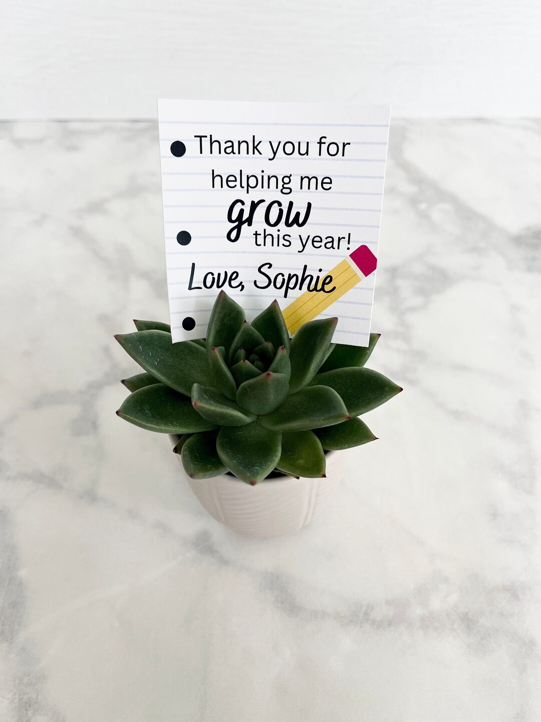 Thank You for Helping Me Grow This Year Printable Teacher Gift Tag ...