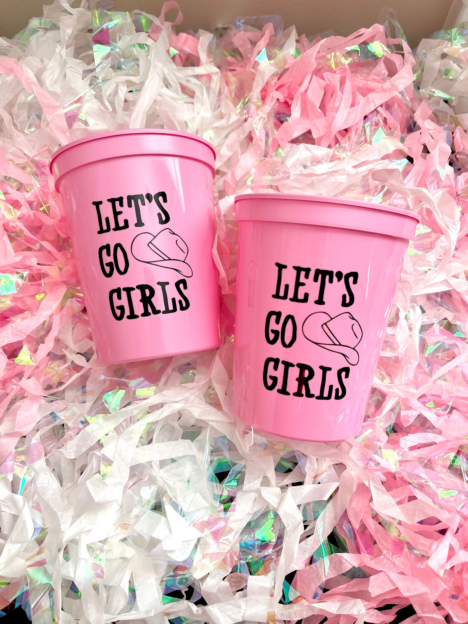 Lets Go Girls Party Cups Bachelorette Party Cups Last Rodeo - Etsy