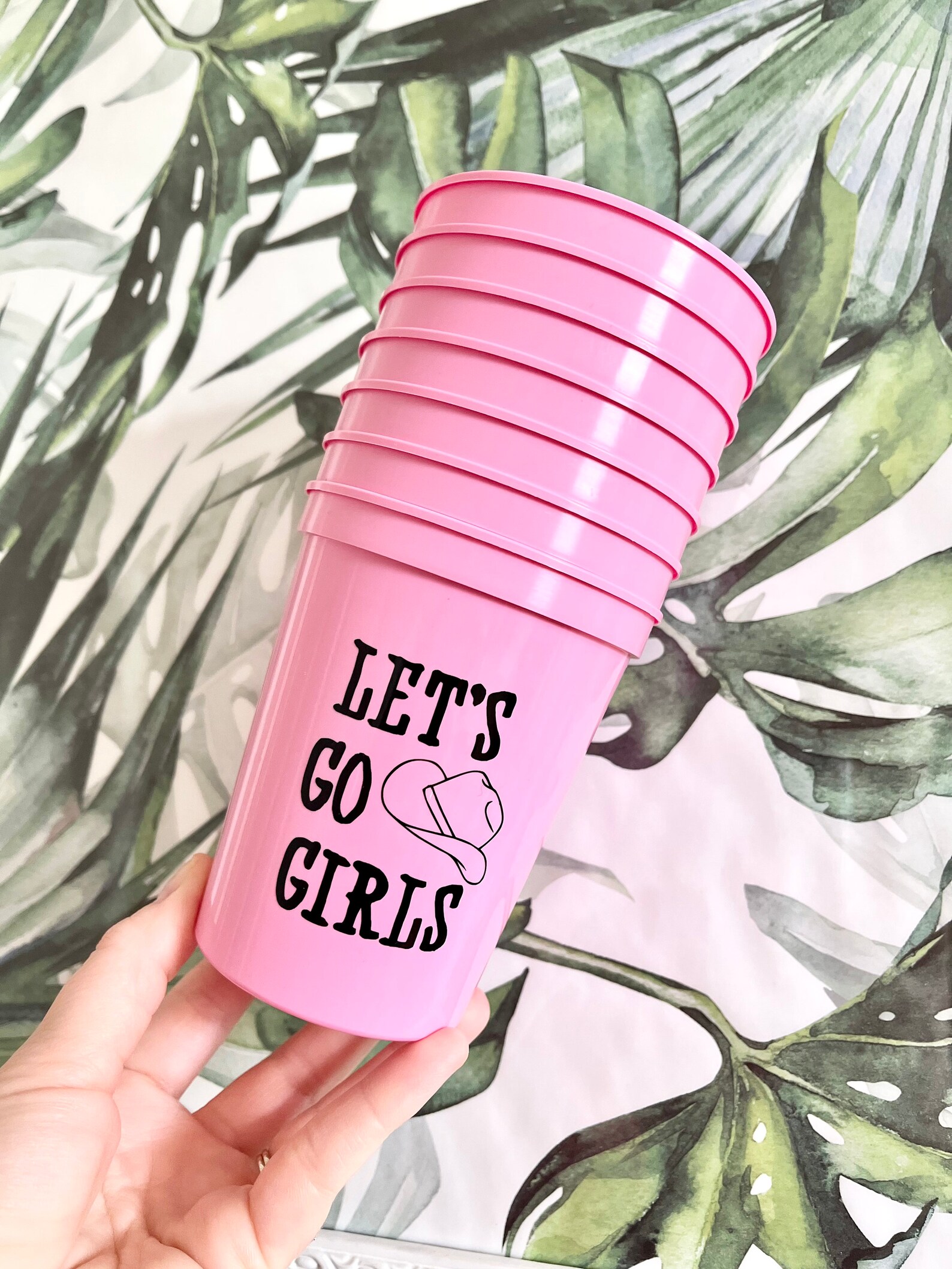 Lets Go Girls Party Cups Bachelorette Party Cups Last Rodeo - Etsy