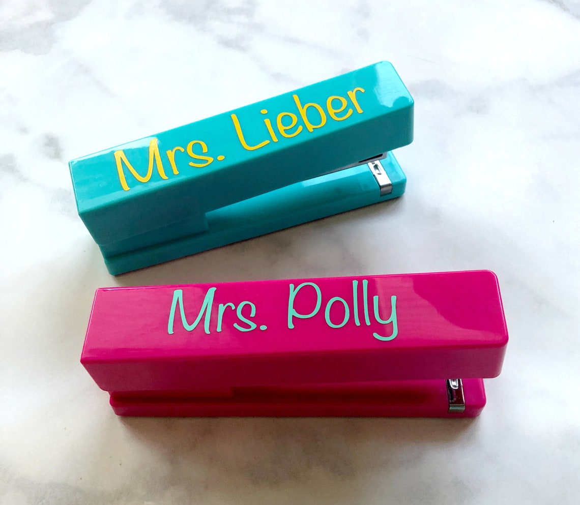 Personalized Stapler Cute Stapler Personalized Gift Teacher | Etsy