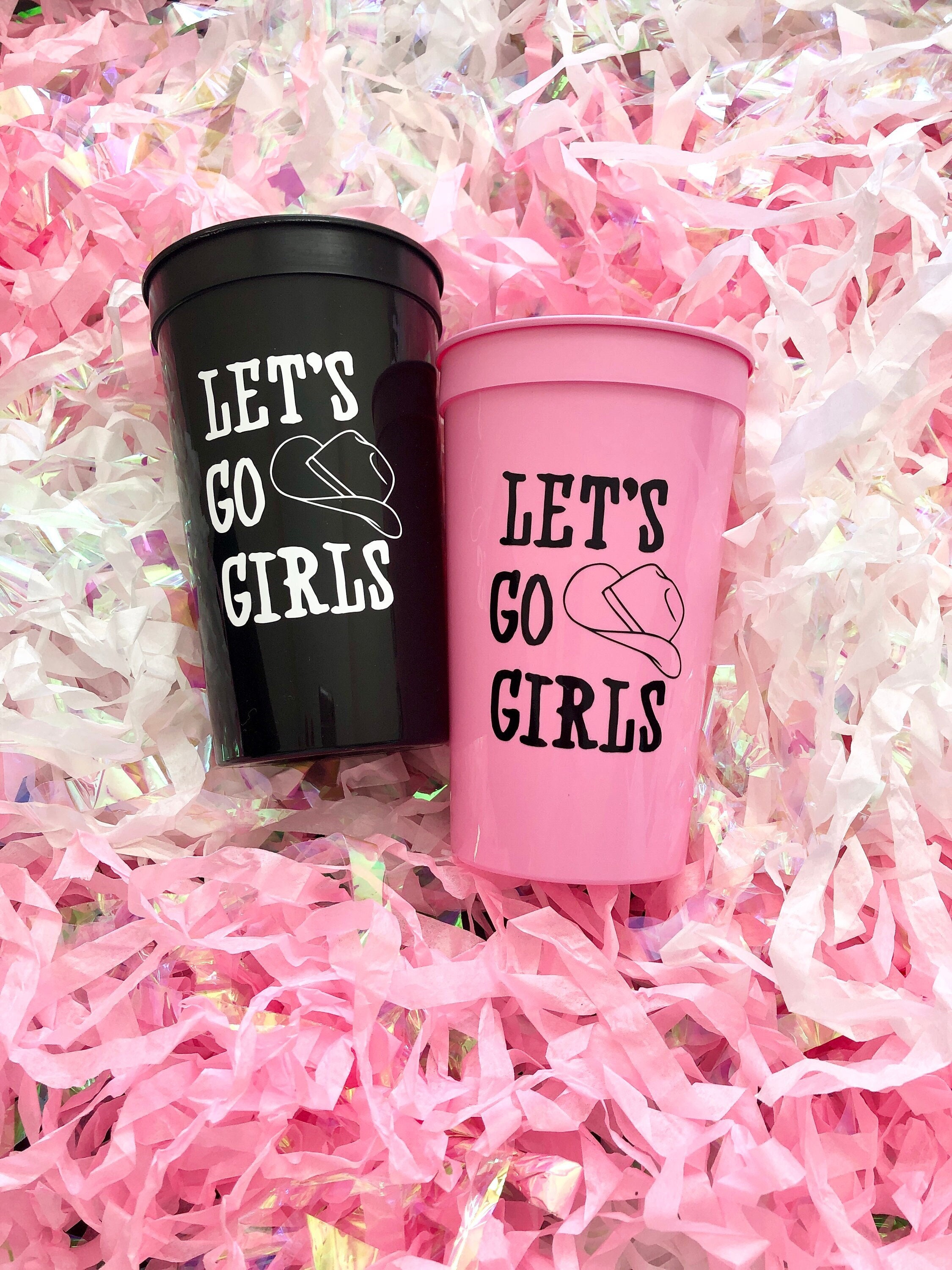 Lets Go Girls Party Cups Bachelorette Party Cups Last Rodeo | Etsy