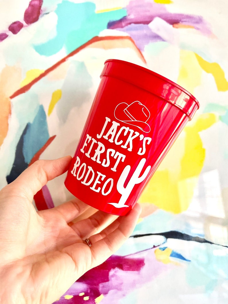 First Rodeo Birthday Cups First Birthday Party Cups - Etsy