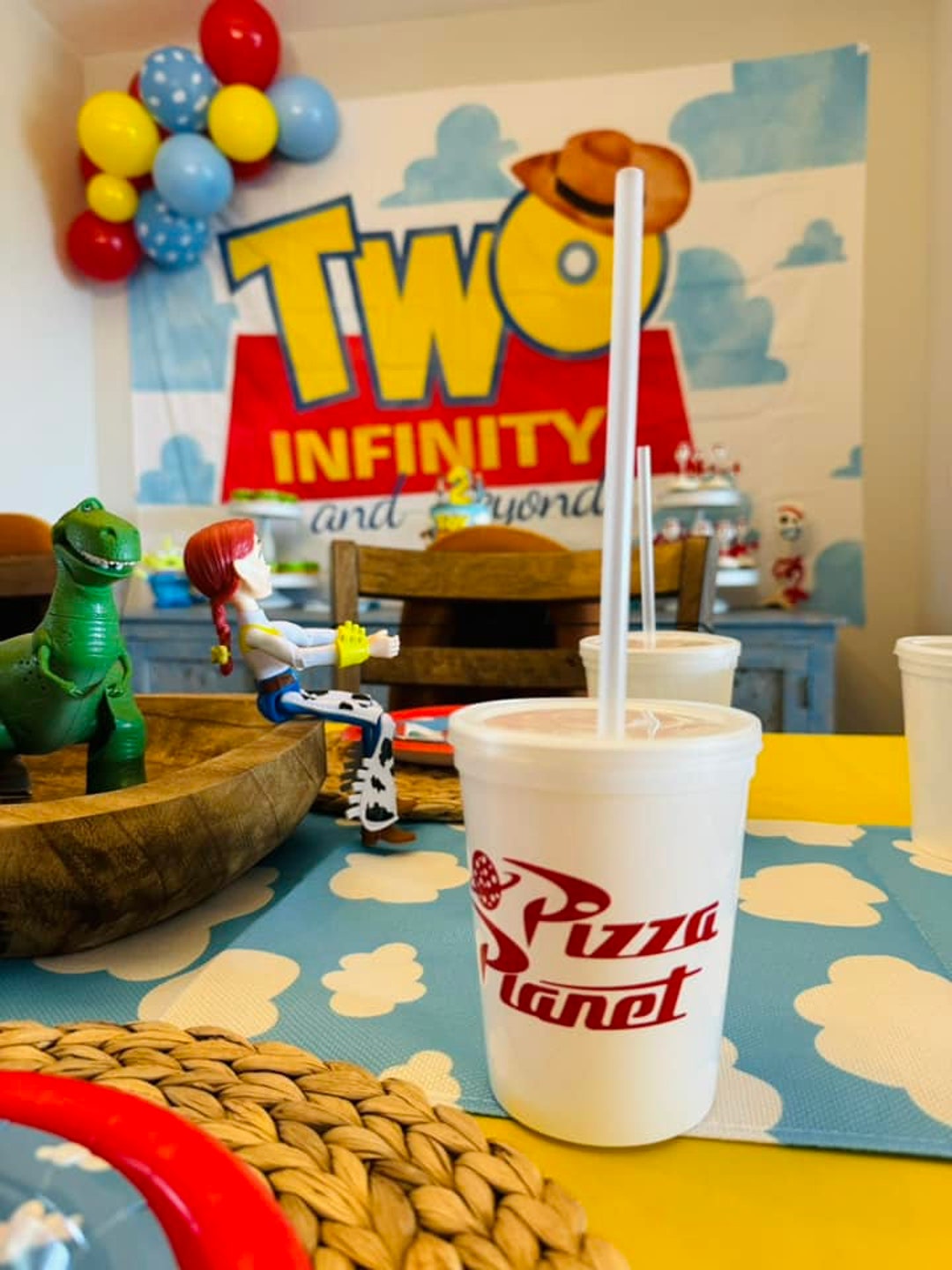 Pizza Planet Party Cups, Toy Story Themed Birthday Party, Pizza Planet ...