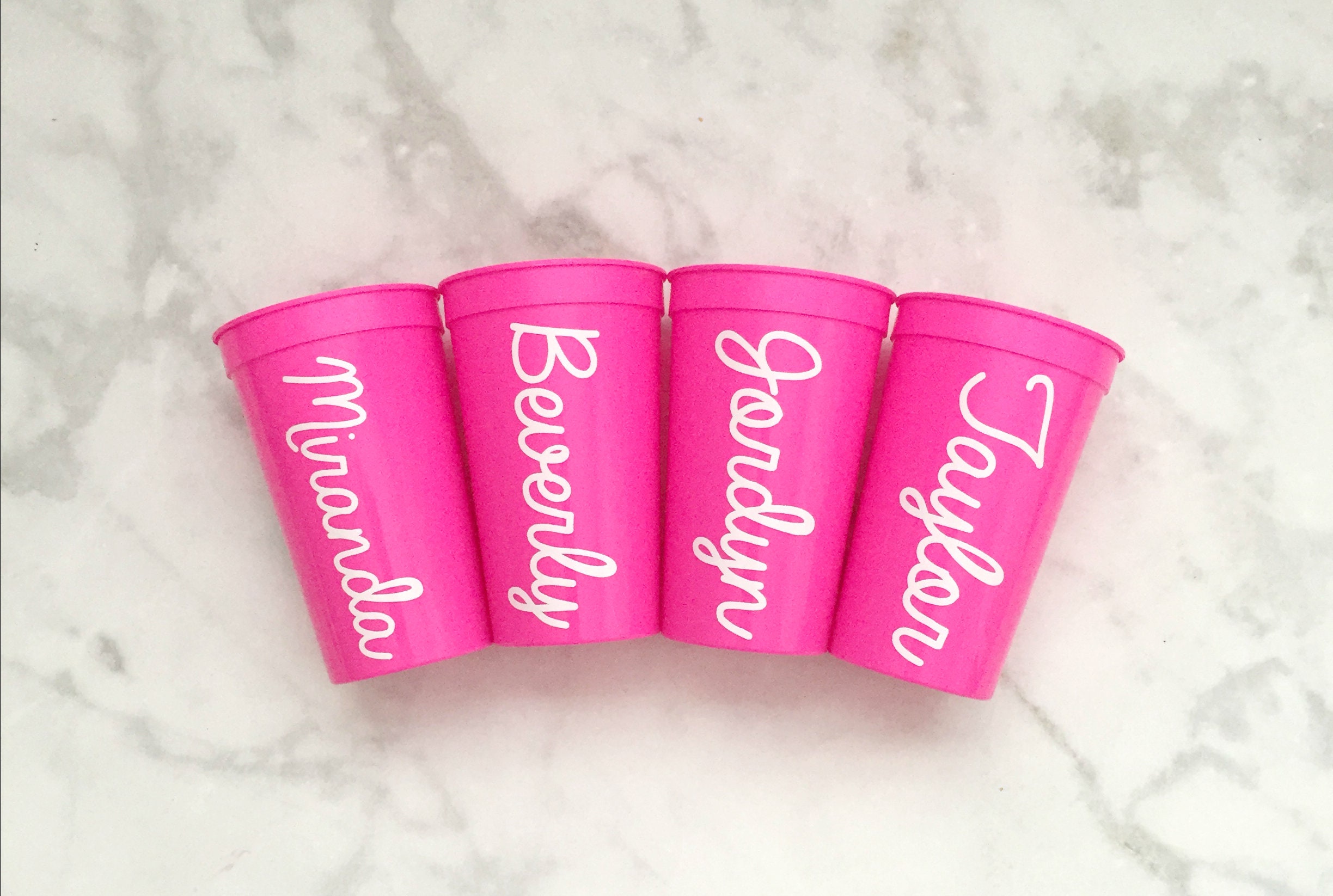 Personalized Party Cups Personalized Bridesmaids Cups | Etsy