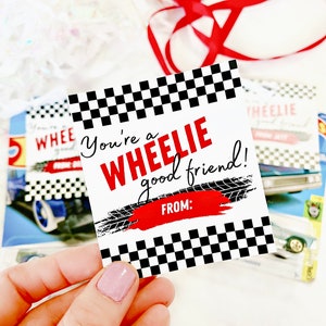 Car Themed Valentines, Printable Valentine Tags, Hot Wheels Valentines ...