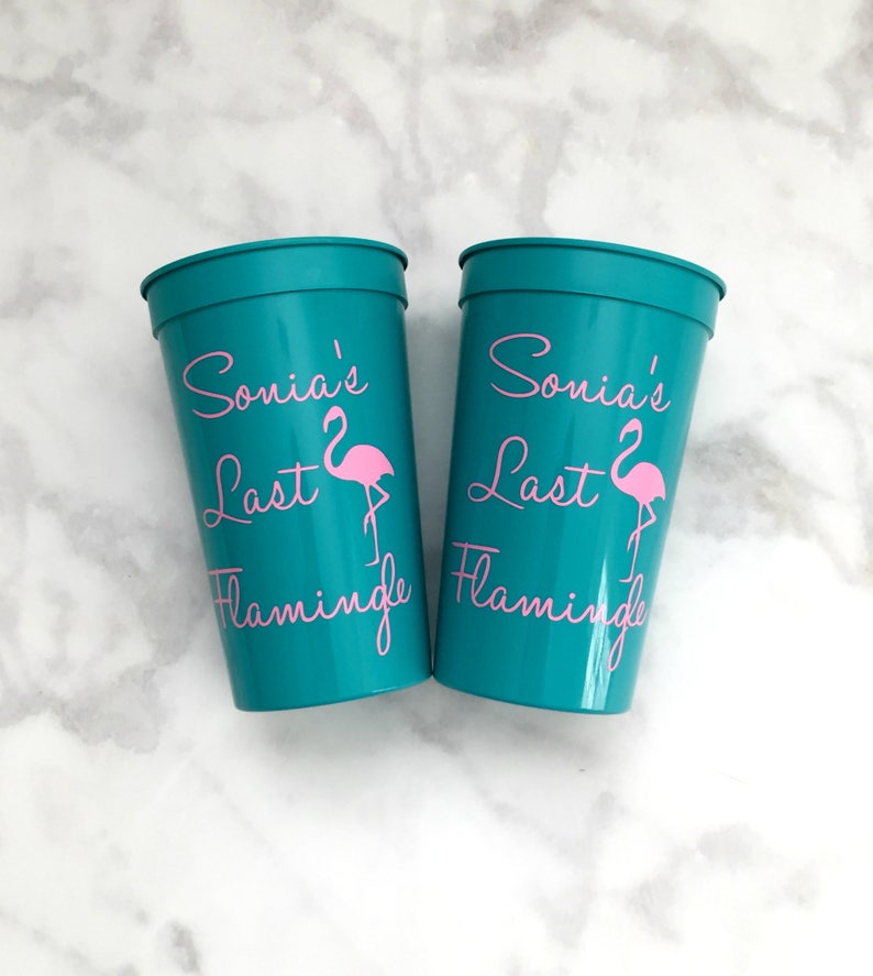 Last Flamingle Bachelorette Party Cups 22oz Flamingo Themed - Etsy