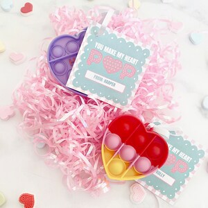 Pop It Valentine, Printable Valentine, Valentine's Popper, Toddler ...