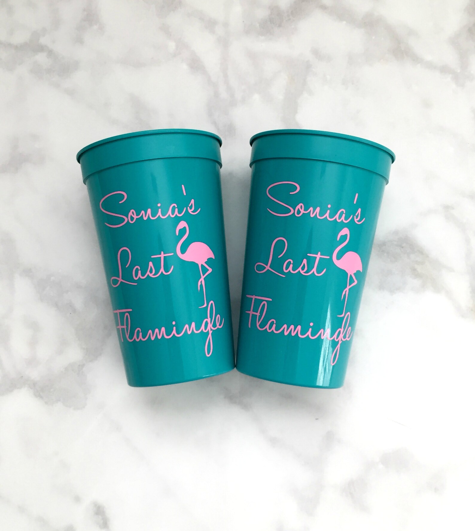 Last Flamingle Bachelorette Party Cups 22oz Flamingo Themed | Etsy