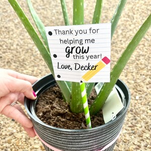 Thank You for Helping Me Grow This Year Printable Teacher Gift Tag ...