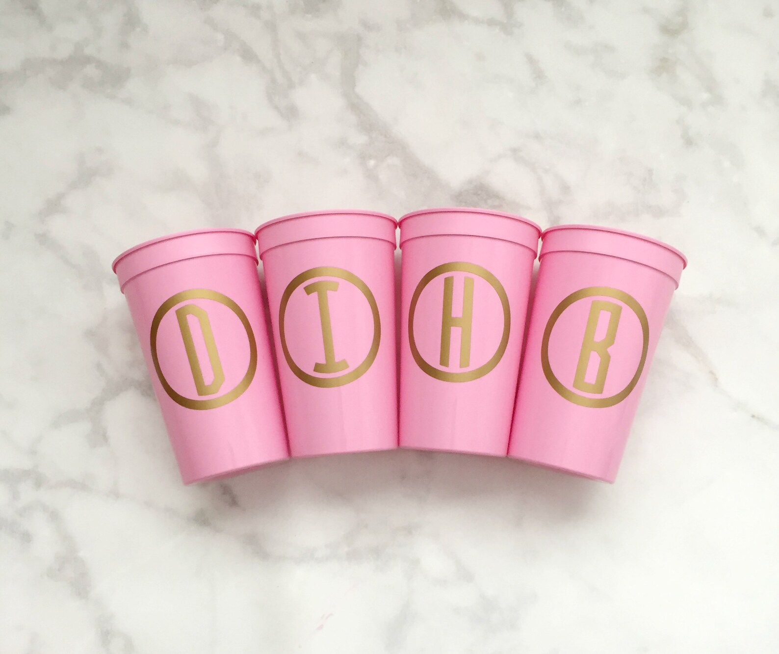 Monogrammed Cups 22oz Bachelorette Party Cups Monogram - Etsy Israel