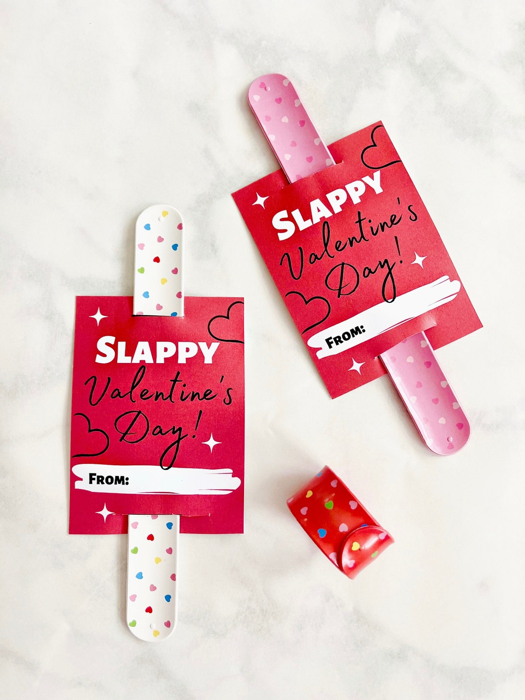 Slappy Valentine's Day Printable Valentine Tags, Slap Bracelet ...