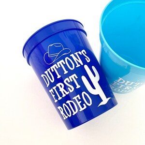 First Rodeo Birthday Cups, First Birthday Party Cups, Personalized ...