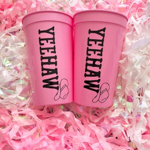 Yeehaw Party Cups, Yeehaw Bachelor or Bachelorette Party Cups, Country ...