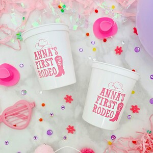 First Rodeo Birthday Party Cups, First Birthday Party Cups ...