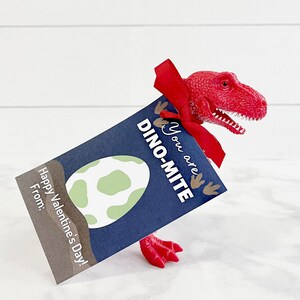 Dinosaur Valentine, You Are Dino-mite Valentine Tags, Printable ...