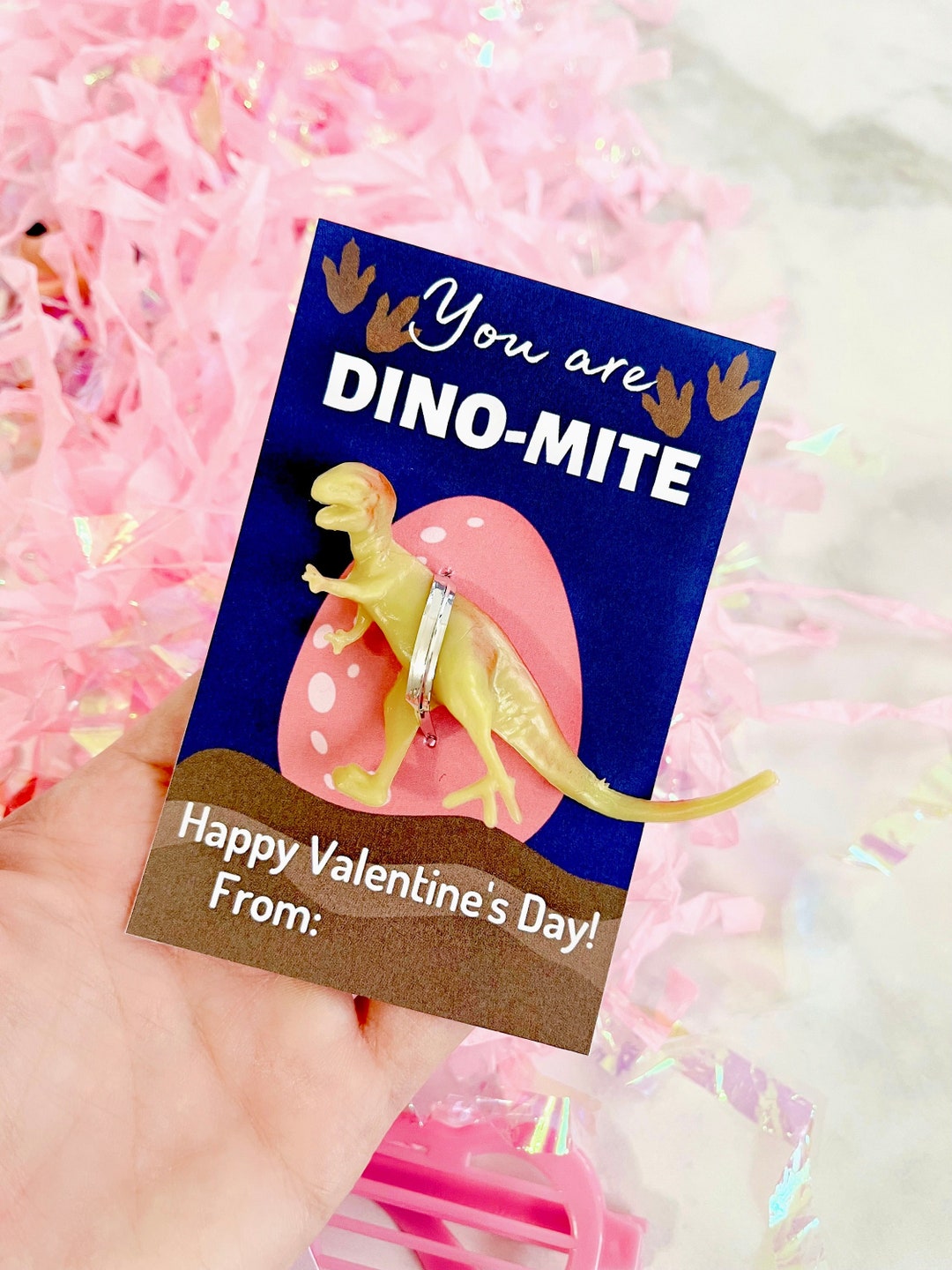 Dinosaur Valentine, You Are Dino-mite Valentine Tags, Printable ...