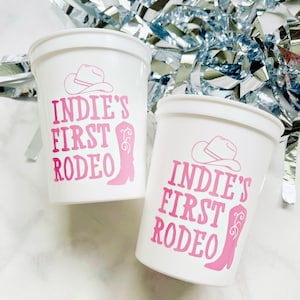 First Rodeo Birthday Party Cups, First Birthday Party Cups ...