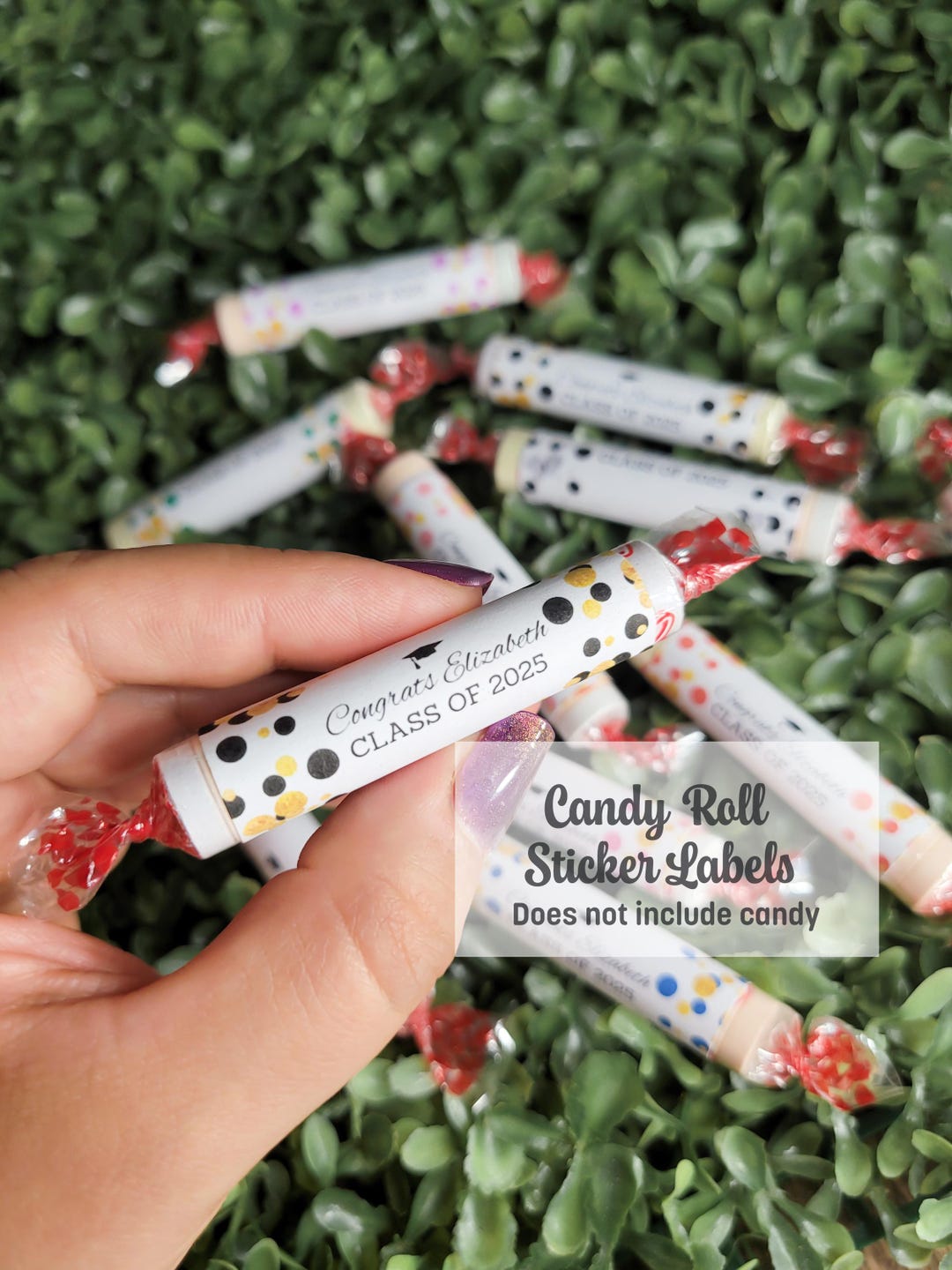 60 Printed Personalized Diploma Sticker Labels, Graduation Party ...