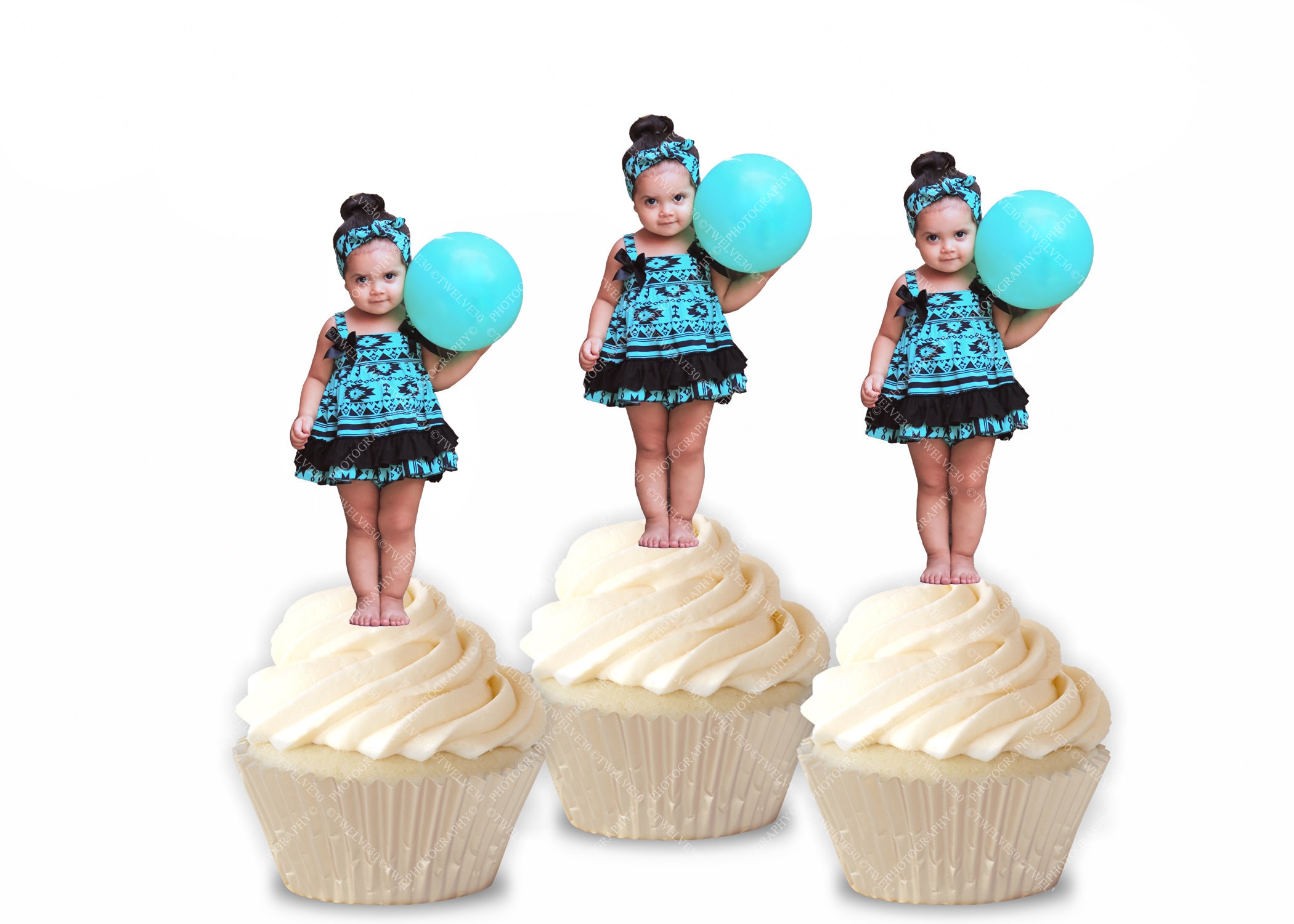 Full Body Photo Cupcake Toppers Digital File Printable - Etsy