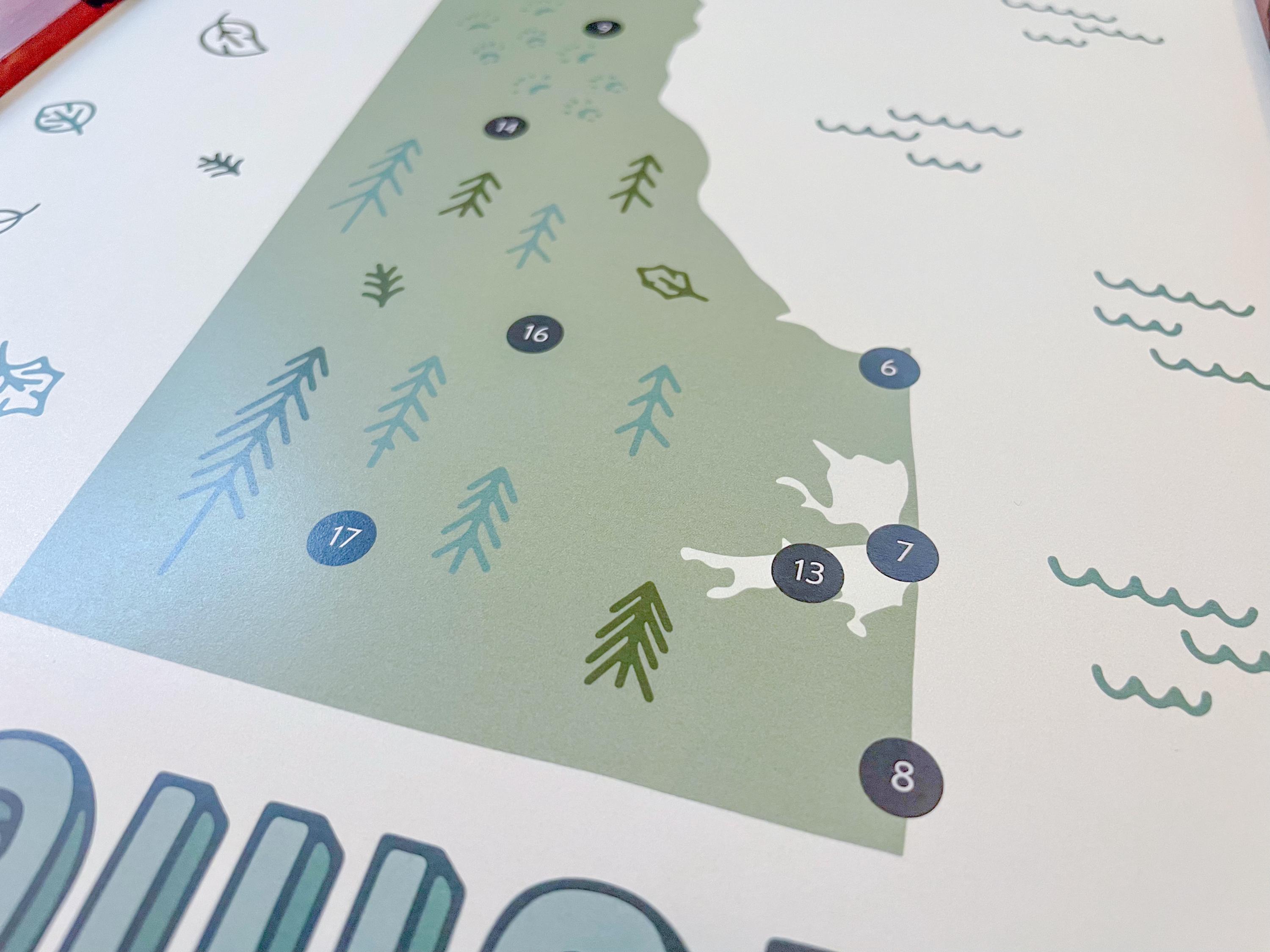 Delaware State Parks Map & Checklist | Vintage Green | 11x17" Print - Etsy