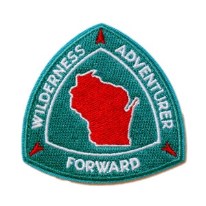 Wisconsin Wilderness Adventurer Patch | 2.5" Iron-on Embroidered Patch ...