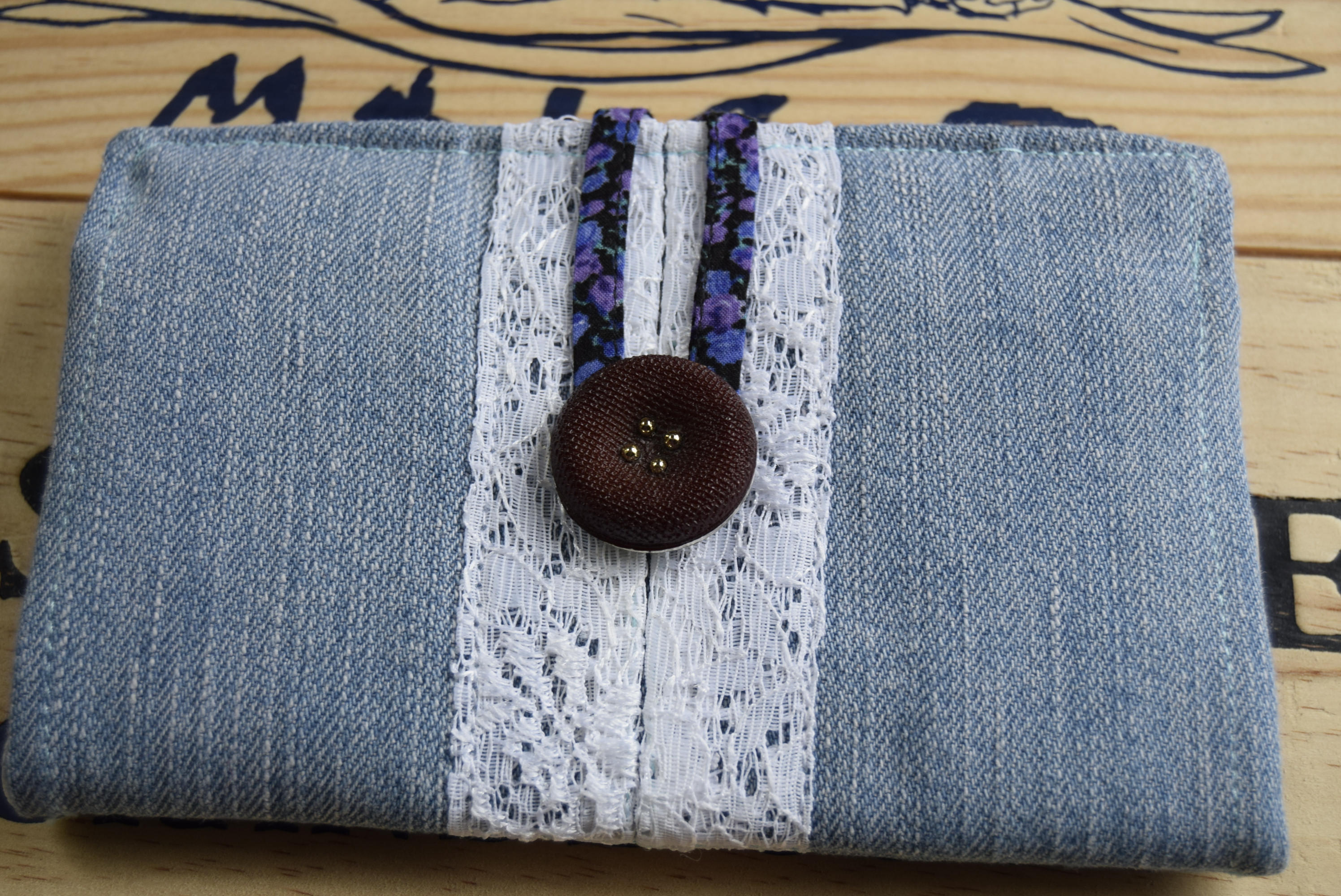 Phone Wallet, Felt Phone Case, Fabric Card Wallet, Denim Card Case ...