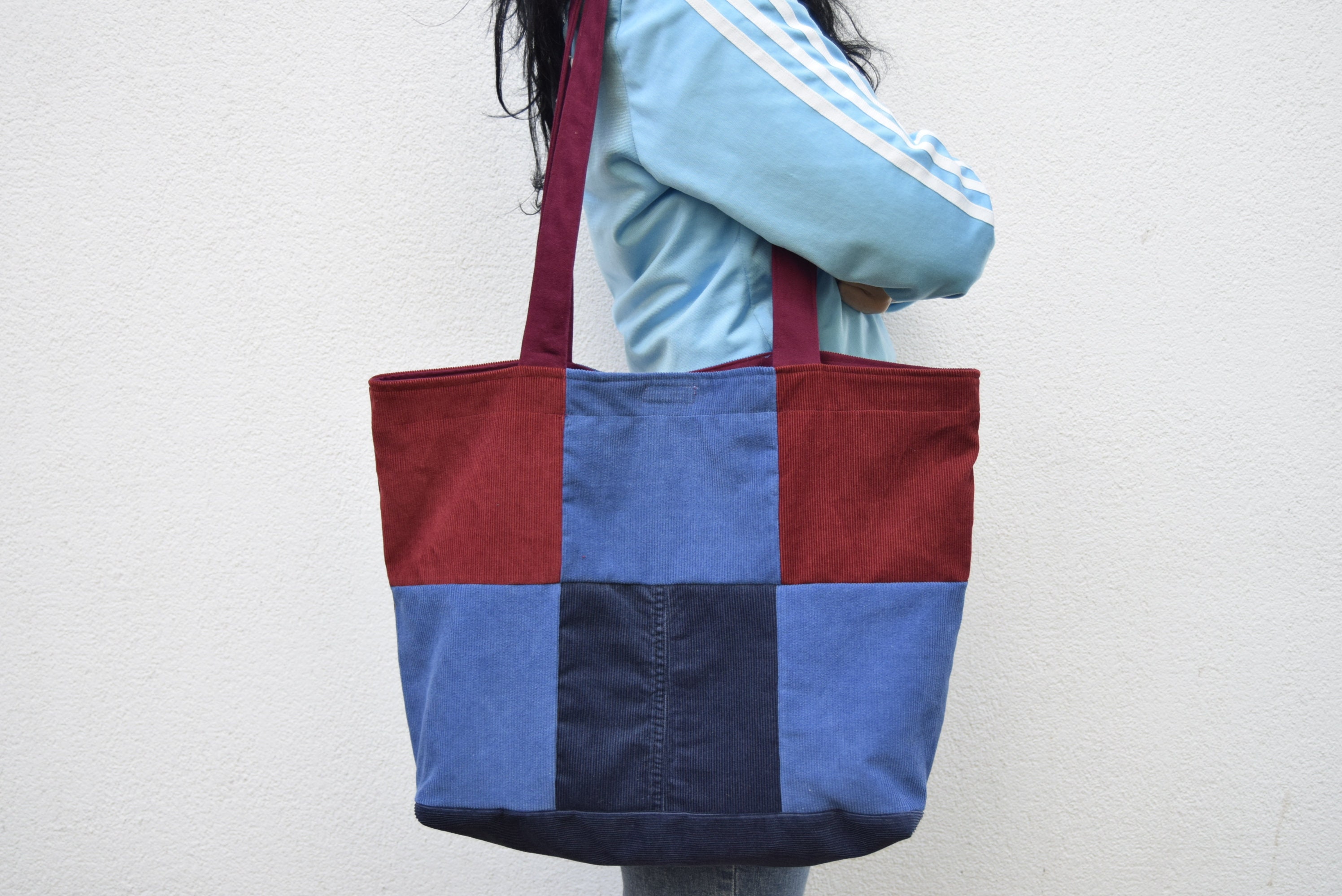 XXL Velvet Bag, Weekender Bag,festival Bag, Beach Bag, Recycle Art ...