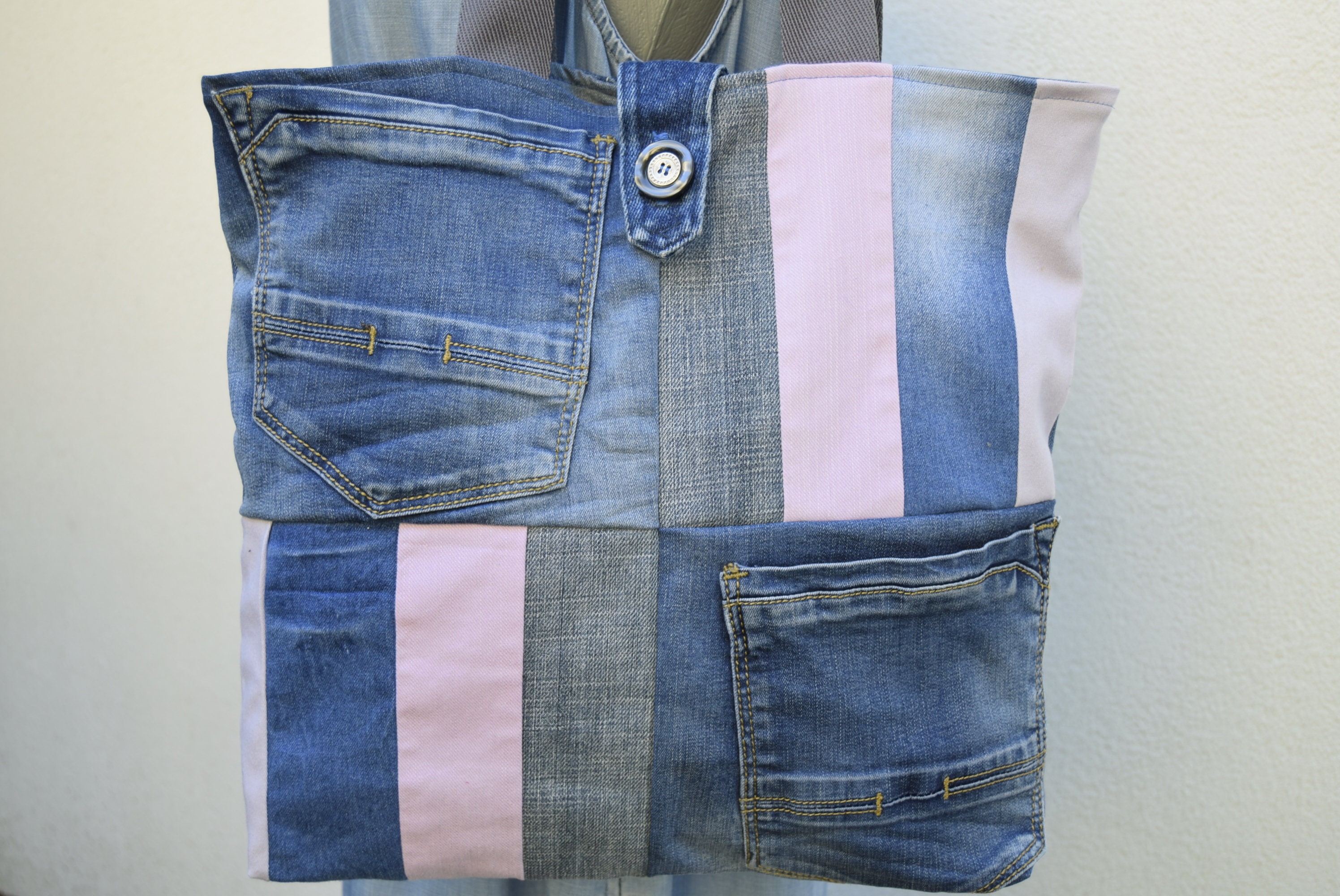 Patchwork Denim Bag,upcycled Denim Tote Bag,summer Denim Bag,slouchy Soft Shoulder Bag,hippie ...