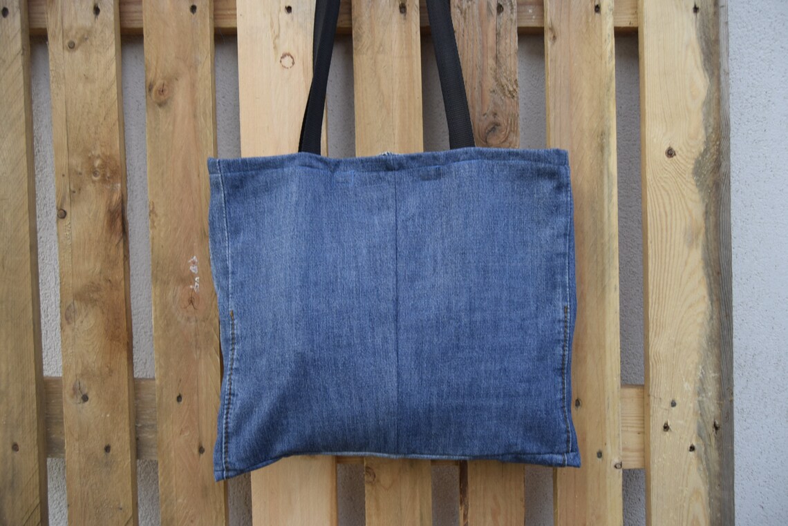Denim Tote,eco Friendly, Recycled Jeans Bag, Denim Bag, Handbag, Modern ...