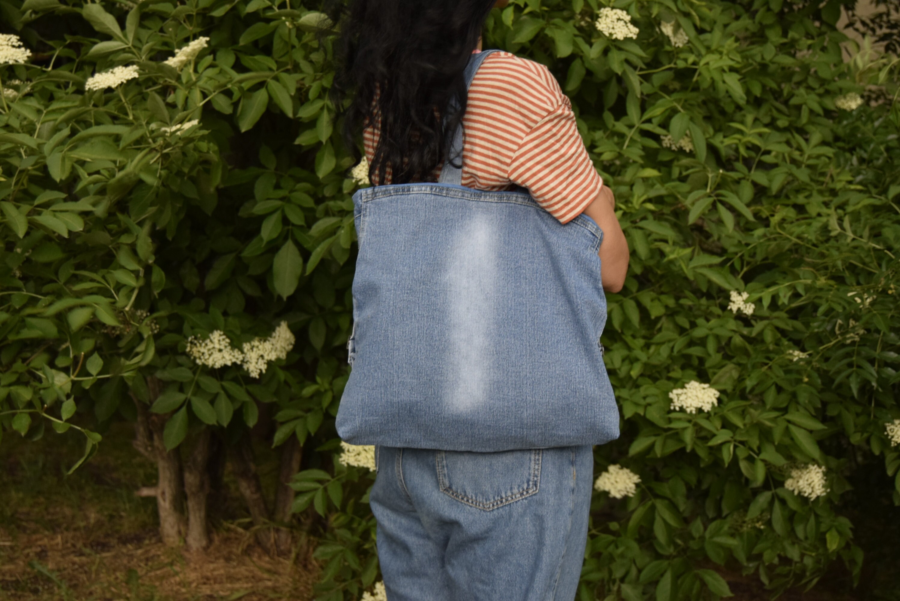 Denim Jacket Bag, Teenage Bag, Gift for a Girl, Embroidered Bag ...