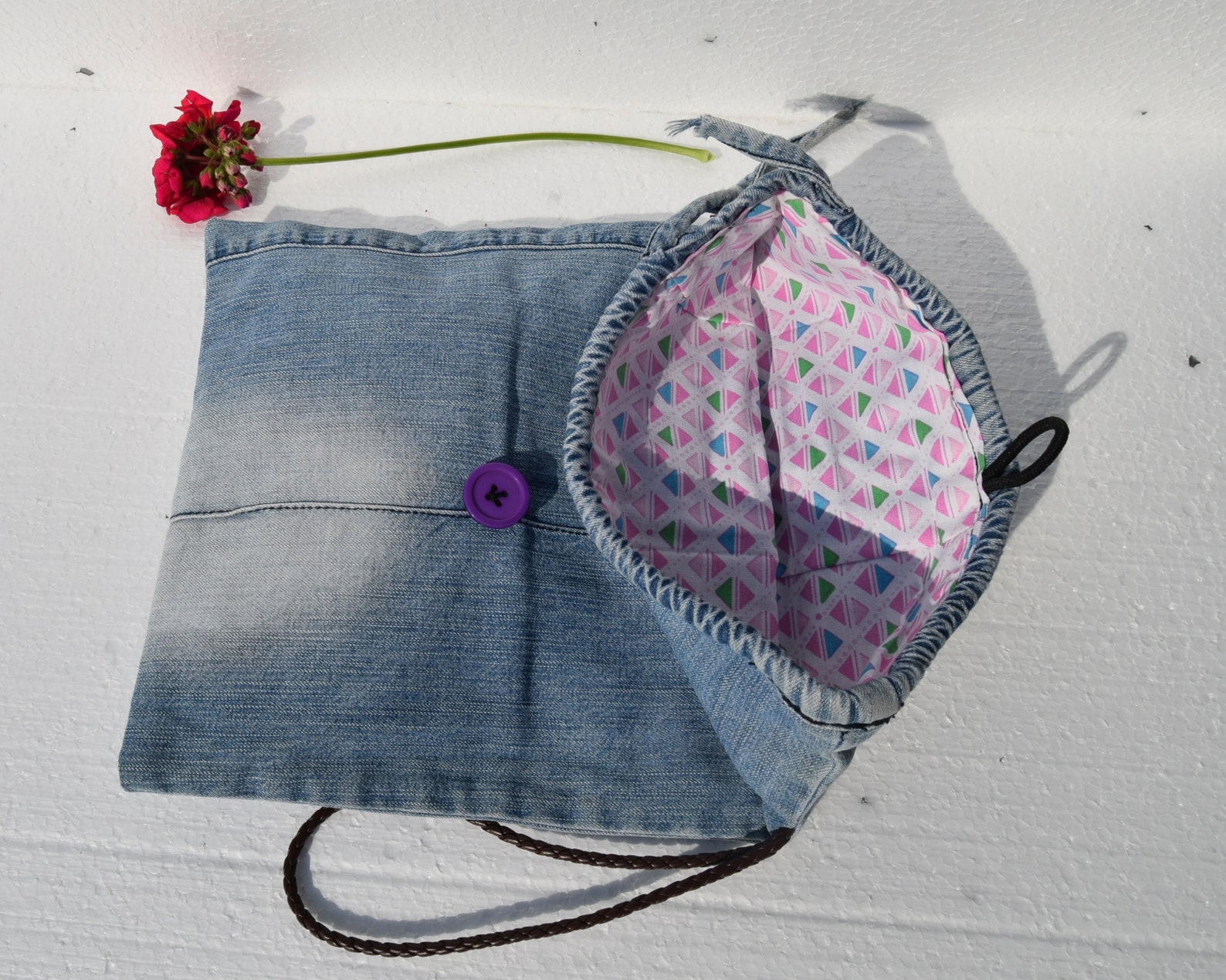 Recycled Denim Pouch, Denim Pouch, Denim Clutch, Jeansbag, Denim Purse ...