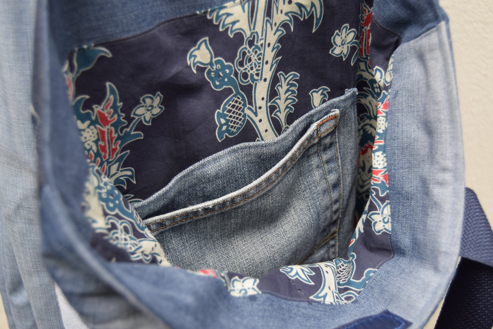 Patchwork Denim Bag,upcycled Denim Tote Bag,summer Denim Bag,slouchy ...