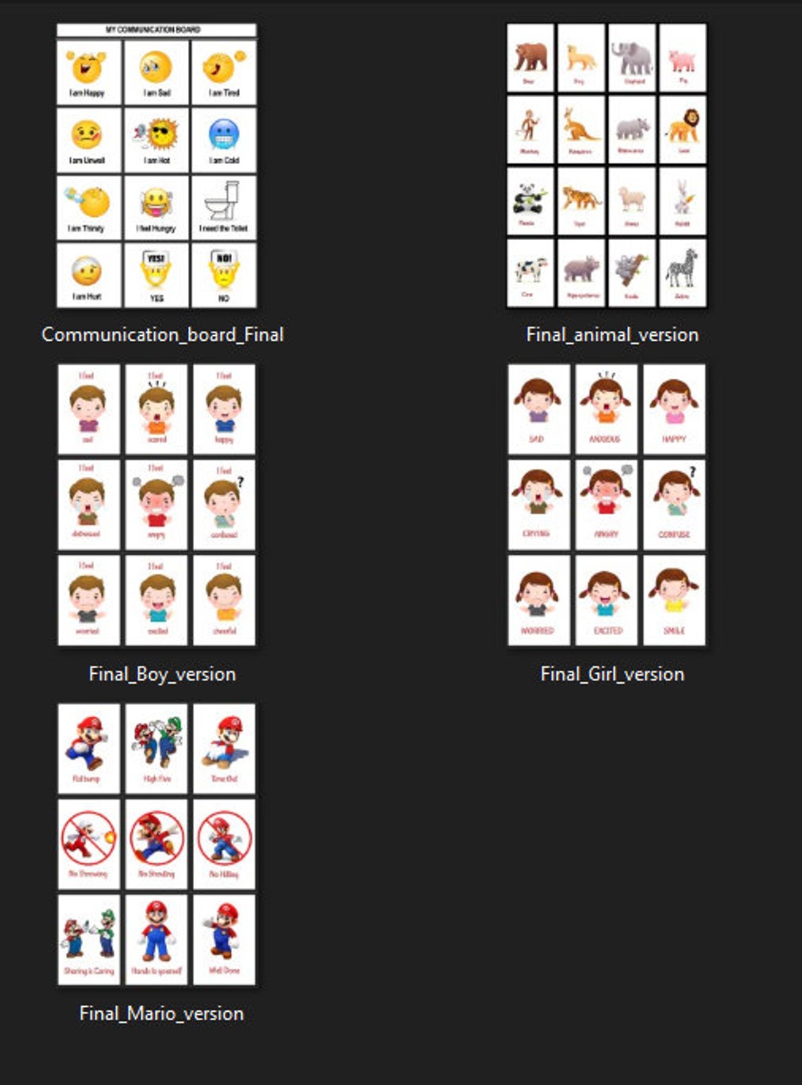 Printables PACK Autism Daily Cards Visual Wall Planner Chore Chart for ...