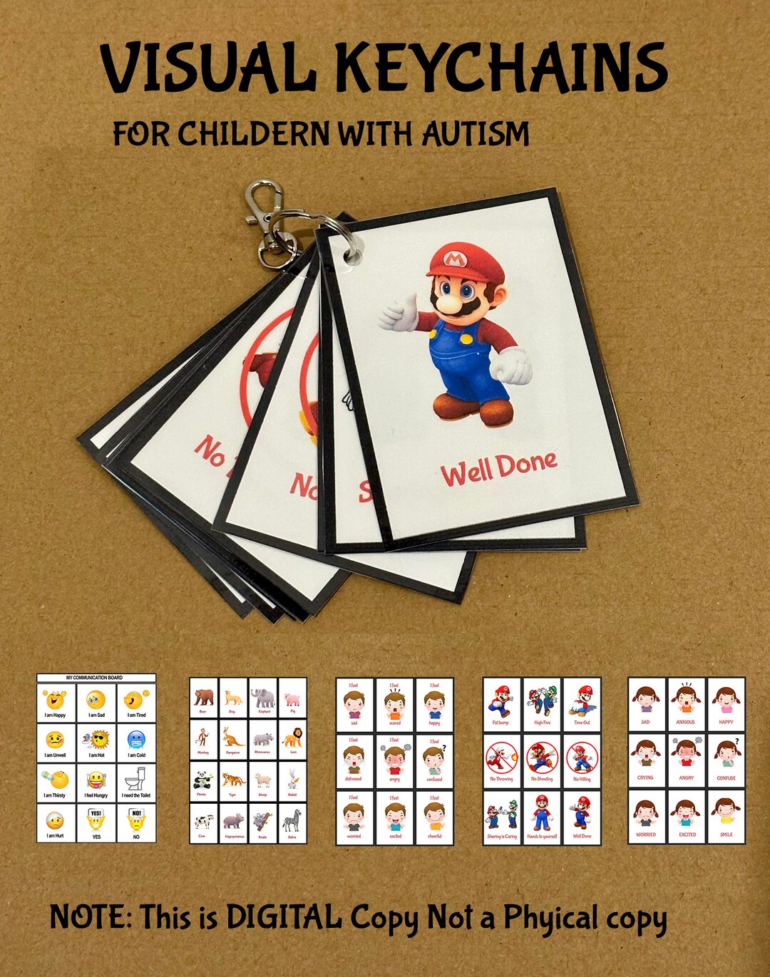 Printables PACK Autism Daily Cards Visual Wall Planner Chore Chart for ...