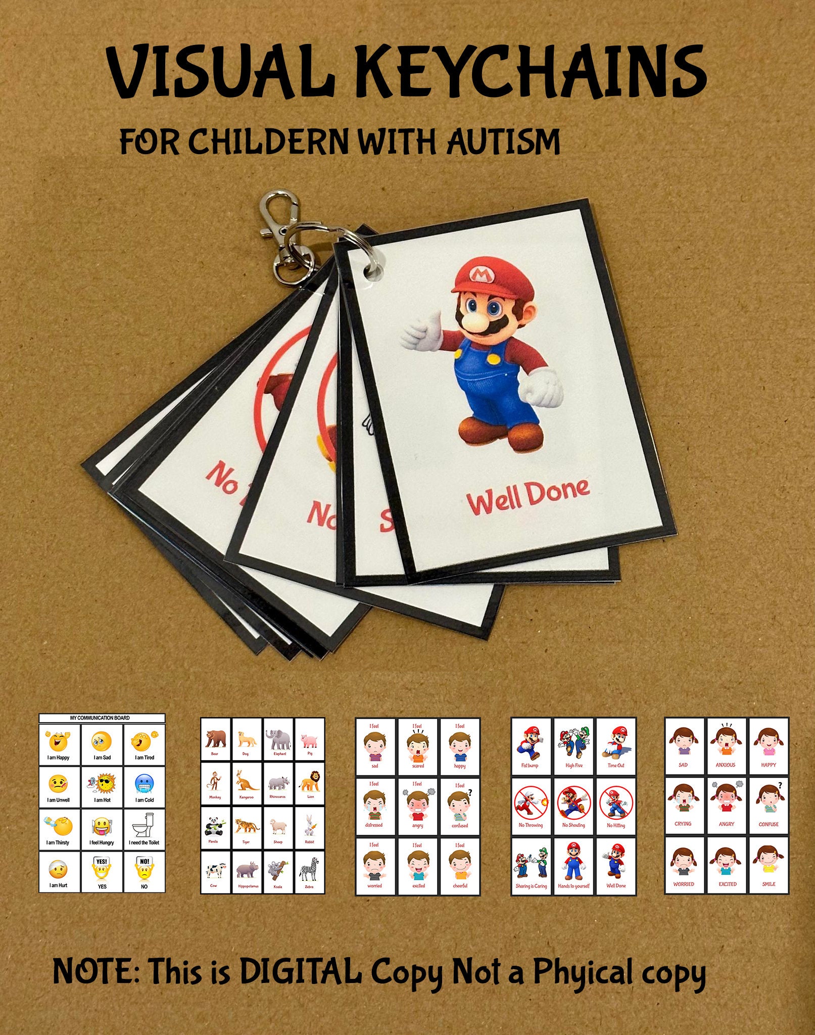 Printables PACK Autism Daily Cards Visual Wall Planner Chore Chart for ...