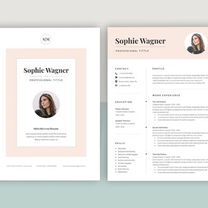 Application template german: Cv template Cover Letter Cover | Etsy