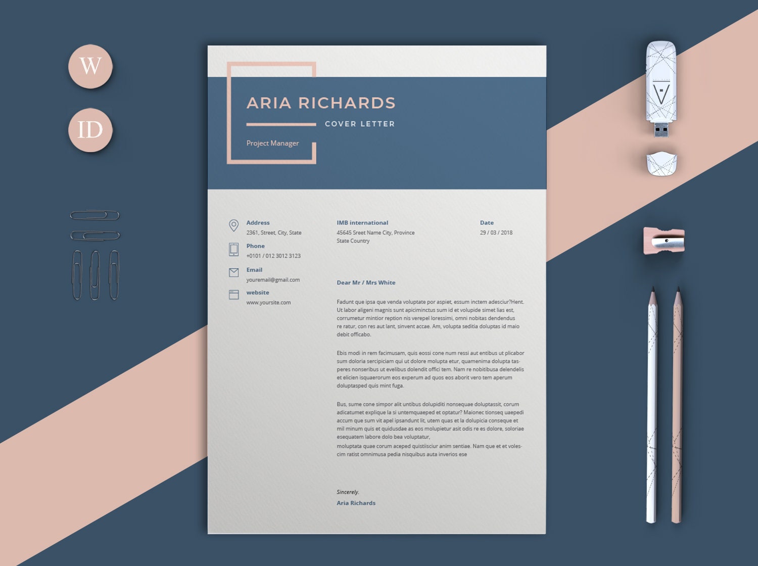 Lebenslauf / Lebenslauf Vorlage Word Resümee Bewerbung - Etsy.de