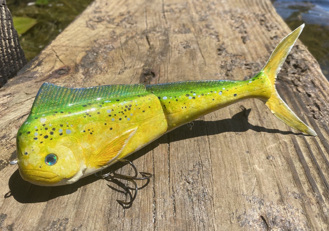 Hand Carved-made mahi Mahiglide Bait Fishing Lure - Etsy