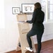 A-stand Space Saving Standing Desk is Height Adjustable, Mobile, Sit ...