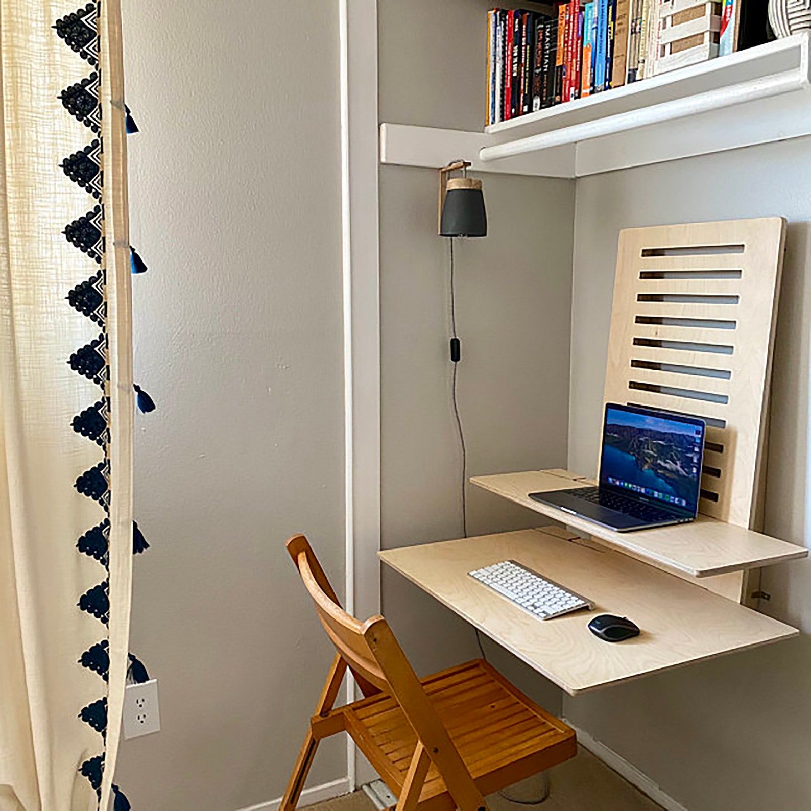 Wallstand Standing Desk Wall Mounted Ergonomic Office With - Etsy