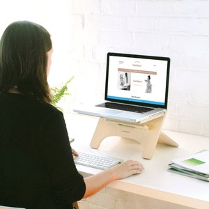 Standing Desk Mini Deskstand™ , Handmade Standing Desk Ergonomic Home ...
