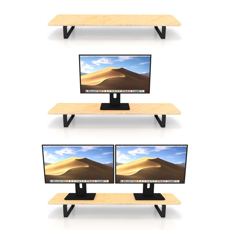 Table Shelf Ergonomic Dual Monitor Riser or Laptop Stand - Etsy