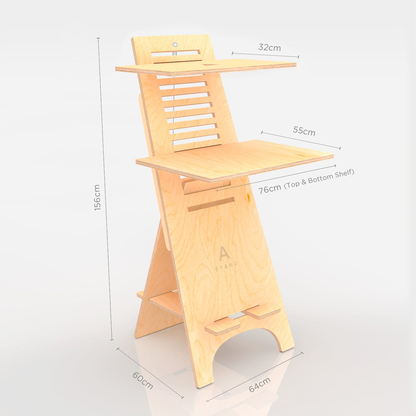 A-stand Space Saving Standing Desk is Height Adjustable - Etsy Canada