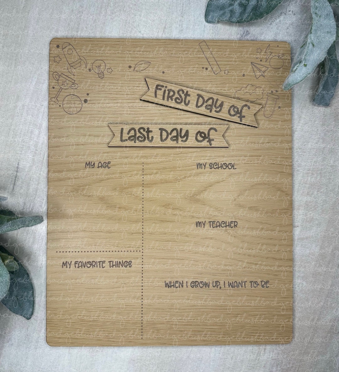 Custom First Day of School Sign First Day of School Back to School Sign ...