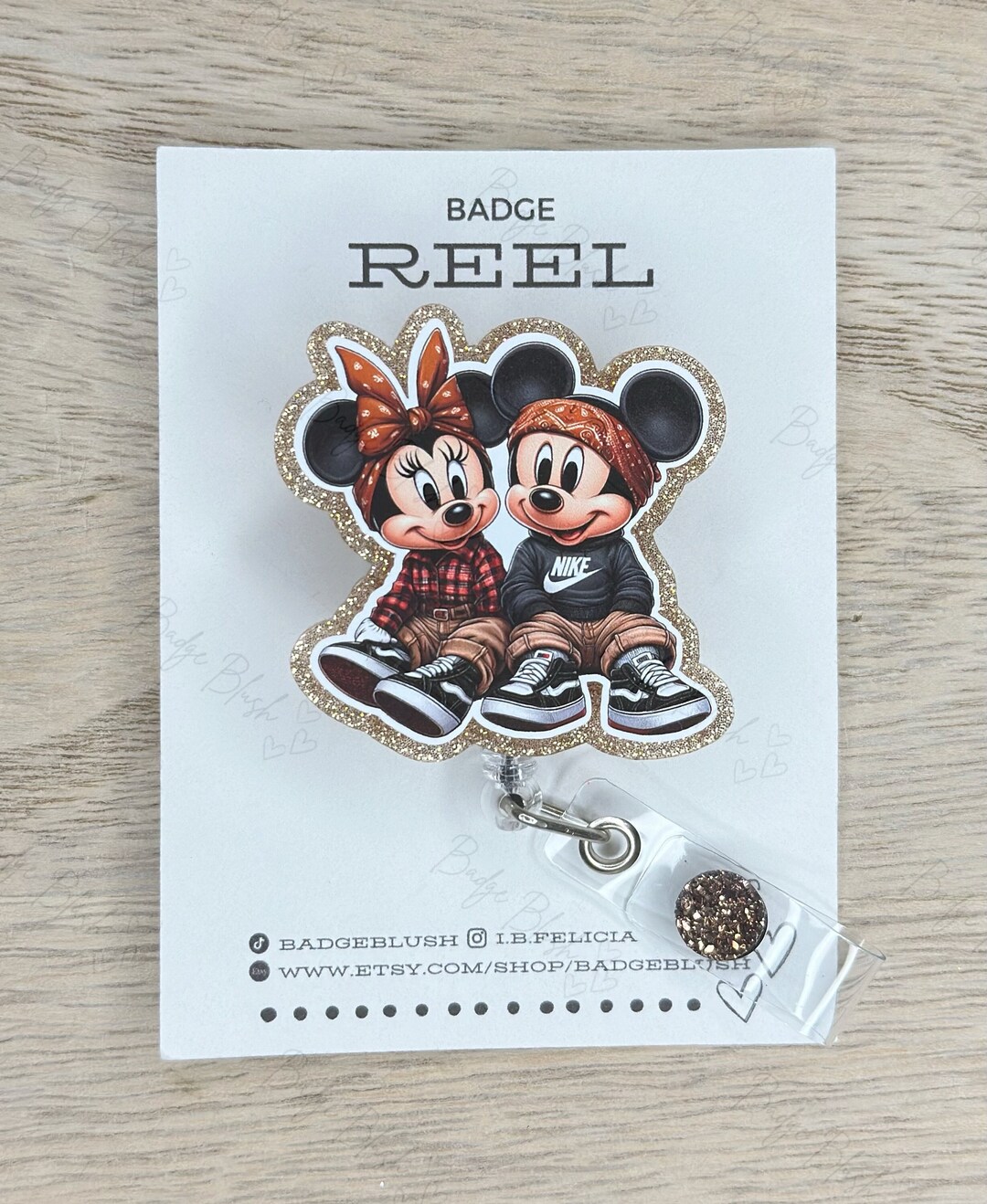 Mickey Mouse Badge Reel, Mouse Badge, Minnie Badge Reel, Badge Reel ...